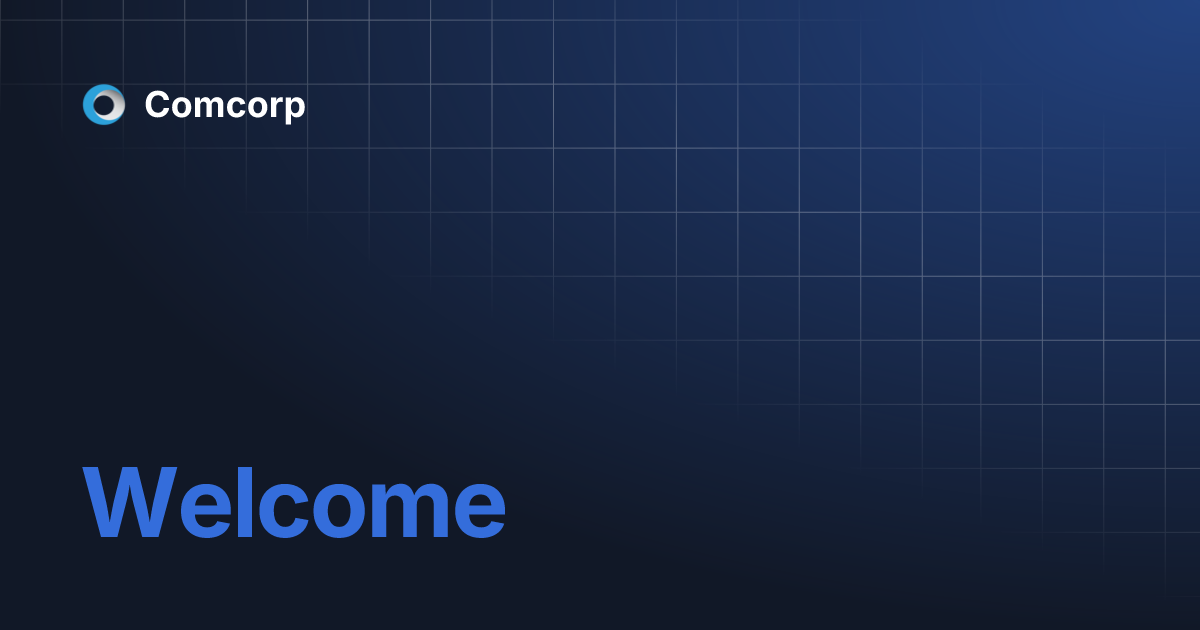 Welcome | Comcorp